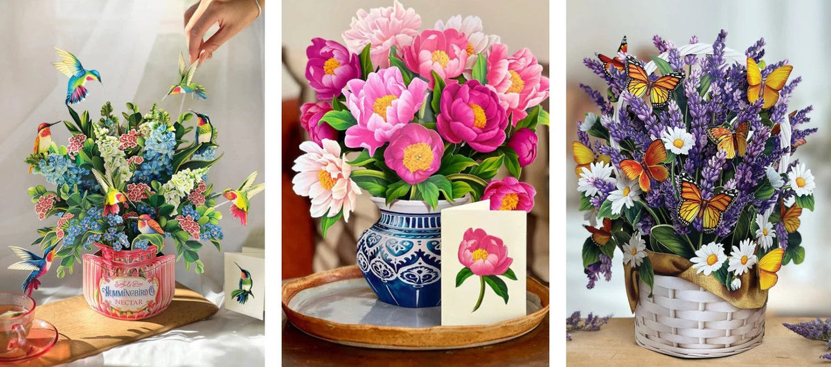 Fresh Cut Pop-Up Paper Flower Cards – Spring Green General Store