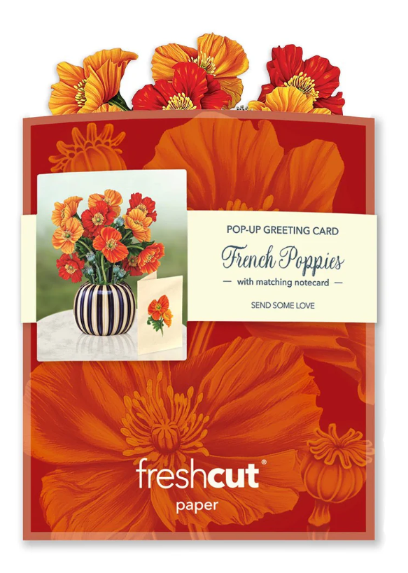 French Poppies Mini Pop-Up Paper Flowers – Spring Green General Store